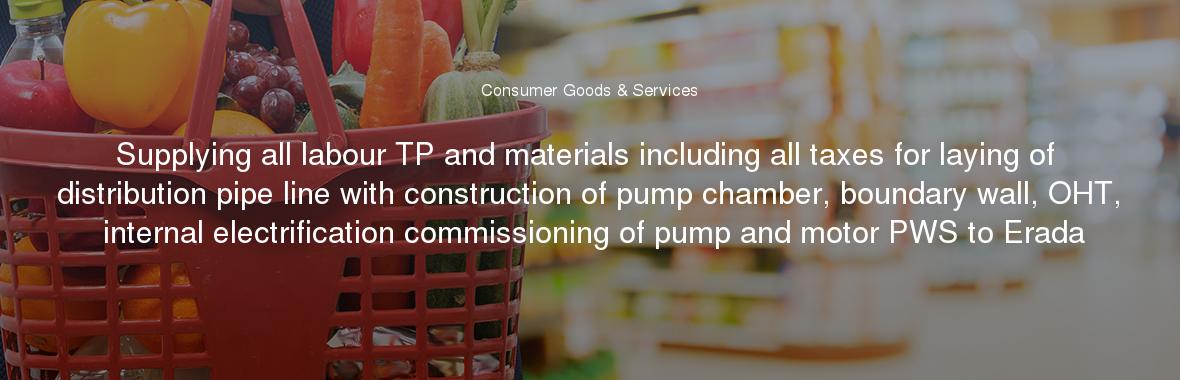 Supplying all labour TP and materials including all taxes for laying of ...
