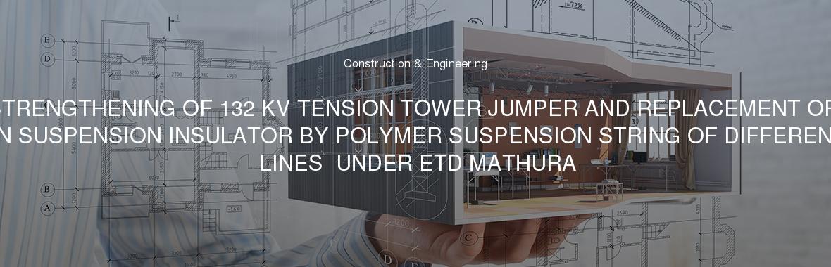 STRENGTHENING OF 132 KV TENSION TOWER JUMPER AND REPLACEMENT OF POLYCON ...