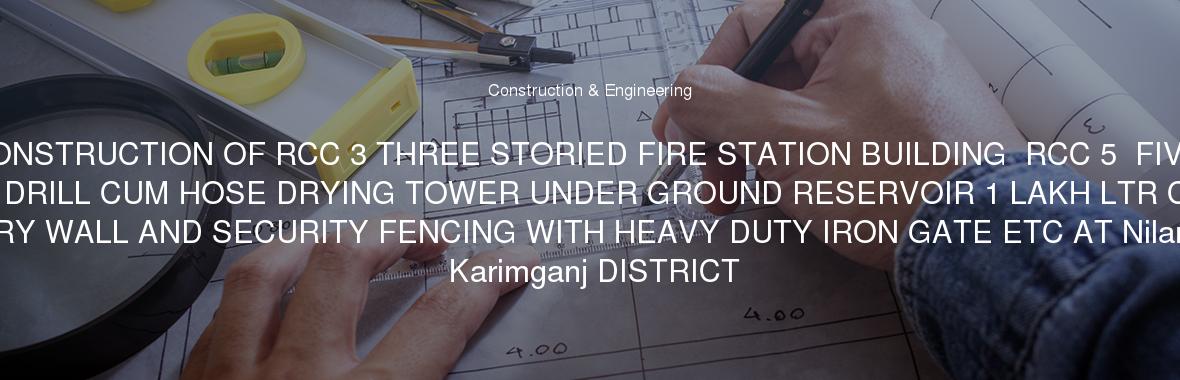 CONSTRUCTION OF RCC 3 THREE STORIED FIRE STATION BUILDING RCC 5 FIVE ...