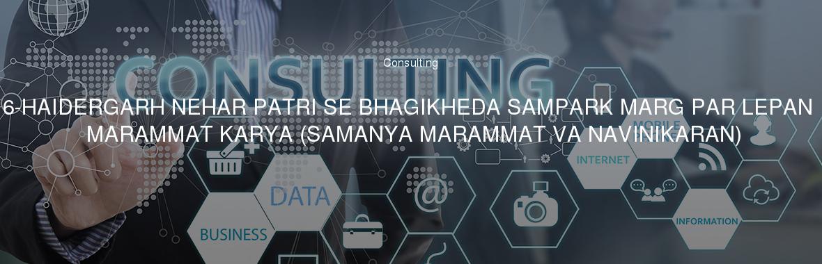 6-HAIDERGARH NEHAR PATRI SE BHAGIKHEDA SAMPARK MARG PAR LEPAN MARAMMAT ...