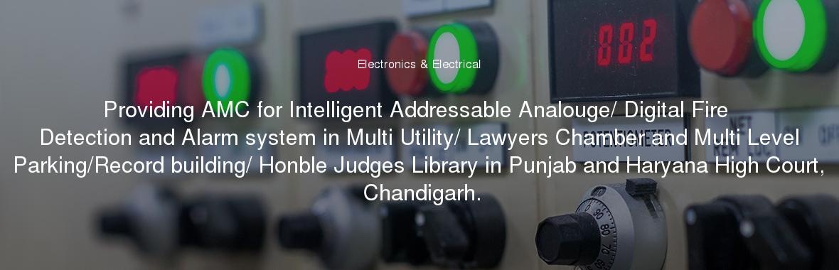 Providing AMC for Intelligent Addressable Analouge/ Digital Fire ...