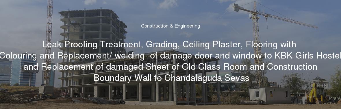 Leak Proofing Treatment, Grading, Ceiling Plaster, Flooring with ...